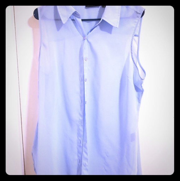 attention | Tops | Fashionable And Cute Baby Blue Shirt | Poshmark